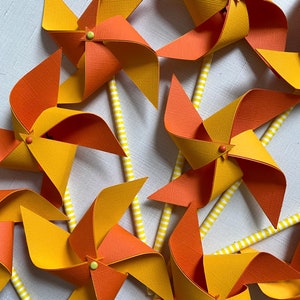 Orange and Yellow Spinning Pinwheels You Are My Sunshine First Year ...
