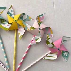 Small World Paper Pinwheels for Birthday Parties | Geometric Patterns ...