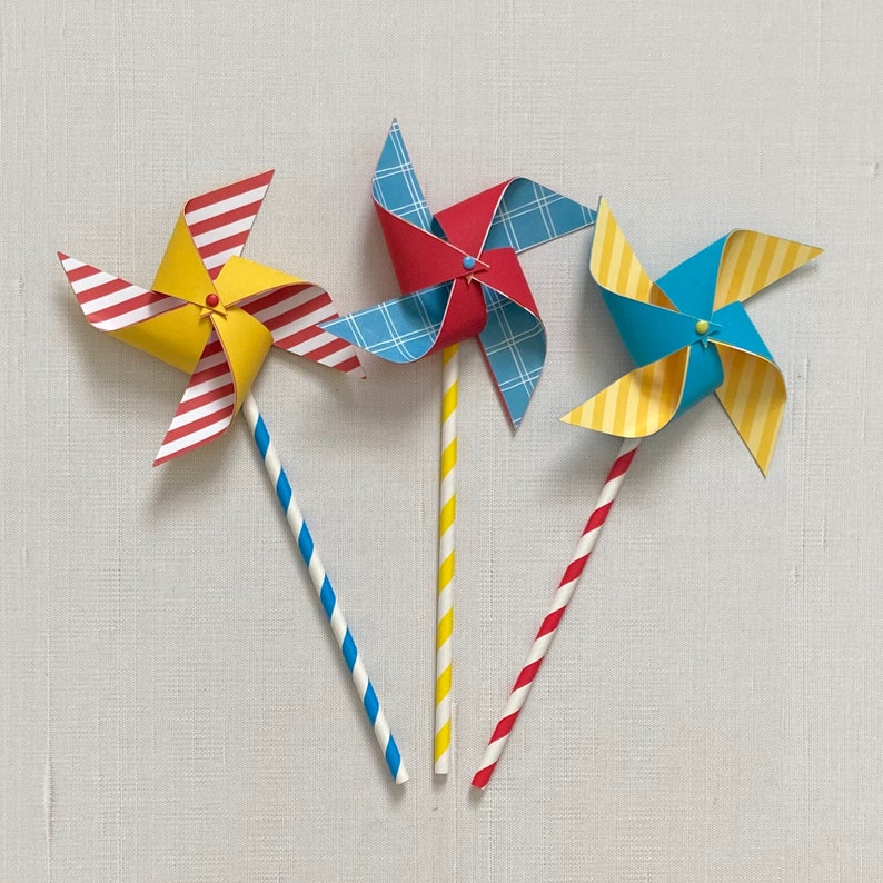 Hot Air Balloon Spinning Pinwheels: Colorful Birthdays Spinners - Etsy