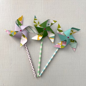 Small World Paper Pinwheels for Birthday Parties | Geometric Patterns ...