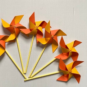 Orange and Yellow Spinning Pinwheels You Are My Sunshine First Year ...