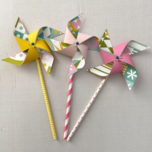 Small World Paper Pinwheels for Birthday Parties | Geometric Patterns ...