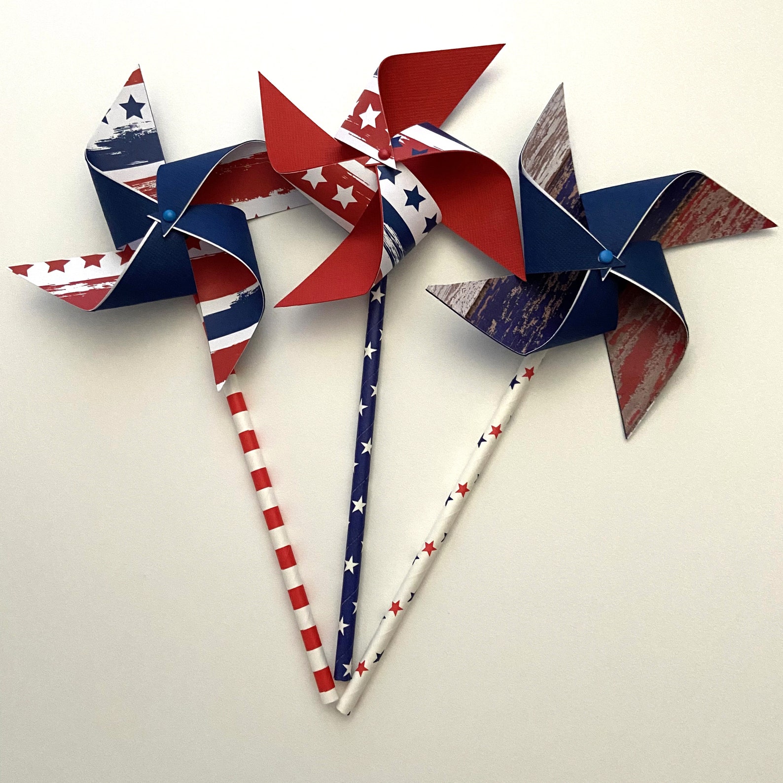 USA Patriotic Spinning Pinwheels for 4th of July or Veterans | Etsy