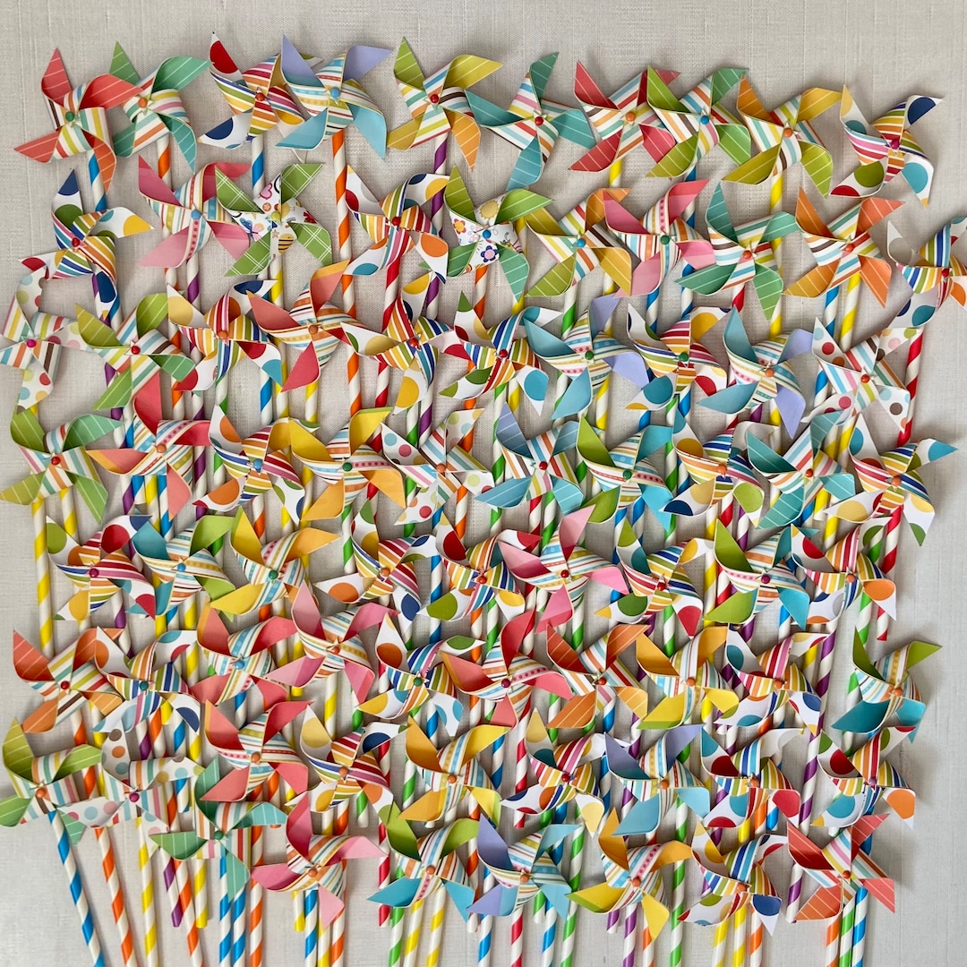 Colorful Mini Pinwheels in Assorted Patterns Mini Pinwheels - Etsy