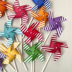 Candy Stripes and Sprinkles Pinwheels in All Colors Rainbow Colors ...