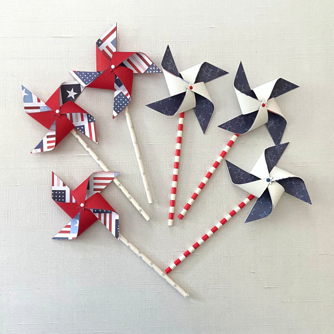 Quilted Glory USA Patriotic Pinwheels 4th of July Event Red White and ...