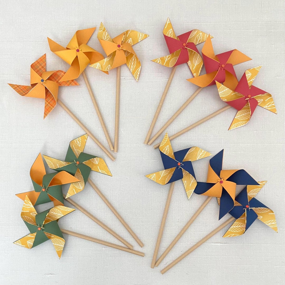 Fall Themed Pinwheels 1 Dozen - Etsy