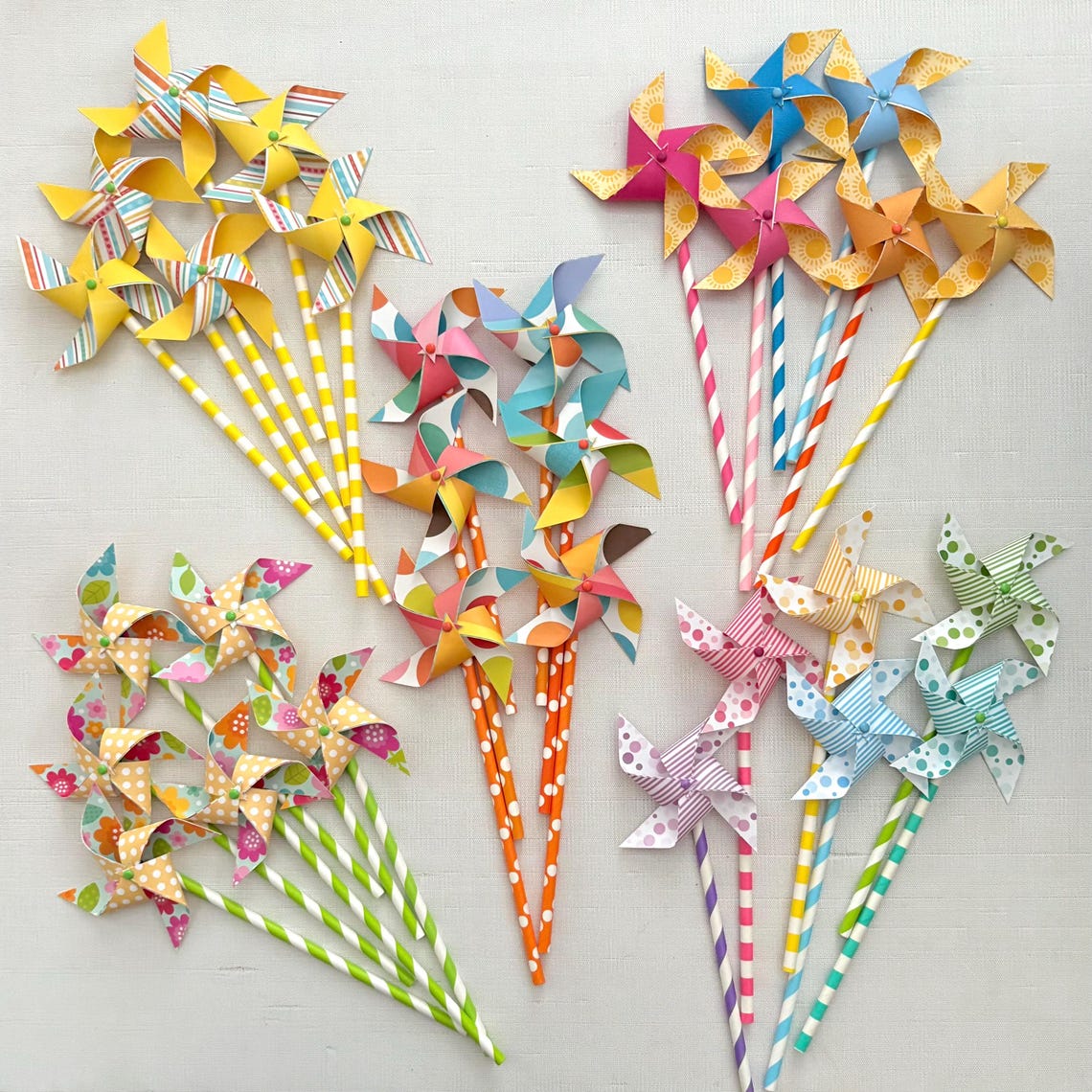 Assorted Colorful Mini Spinning Pinwheels - Etsy
