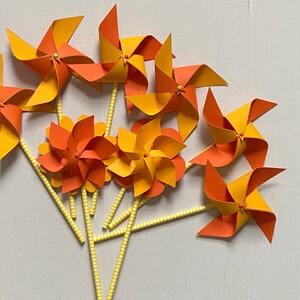 Orange and Yellow Spinning Pinwheels You Are My Sunshine First Year ...