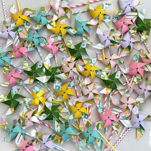 Small World Paper Pinwheels for Birthday Parties | Geometric Patterns ...