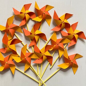 Orange and Yellow Spinning Pinwheels You Are My Sunshine First Year ...