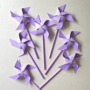 Pastel Lilac Monochromatic Floral Pinwheels - Etsy