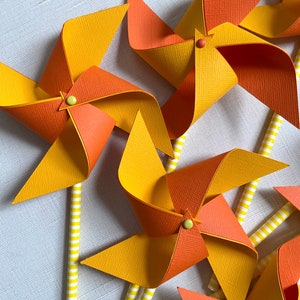 Orange and Yellow Spinning Pinwheels You Are My Sunshine First Year ...