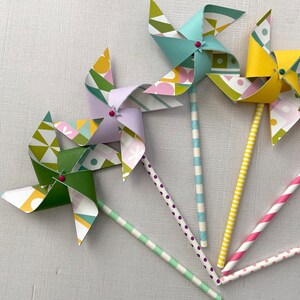Small World Paper Pinwheels for Birthday Parties | Geometric Patterns ...