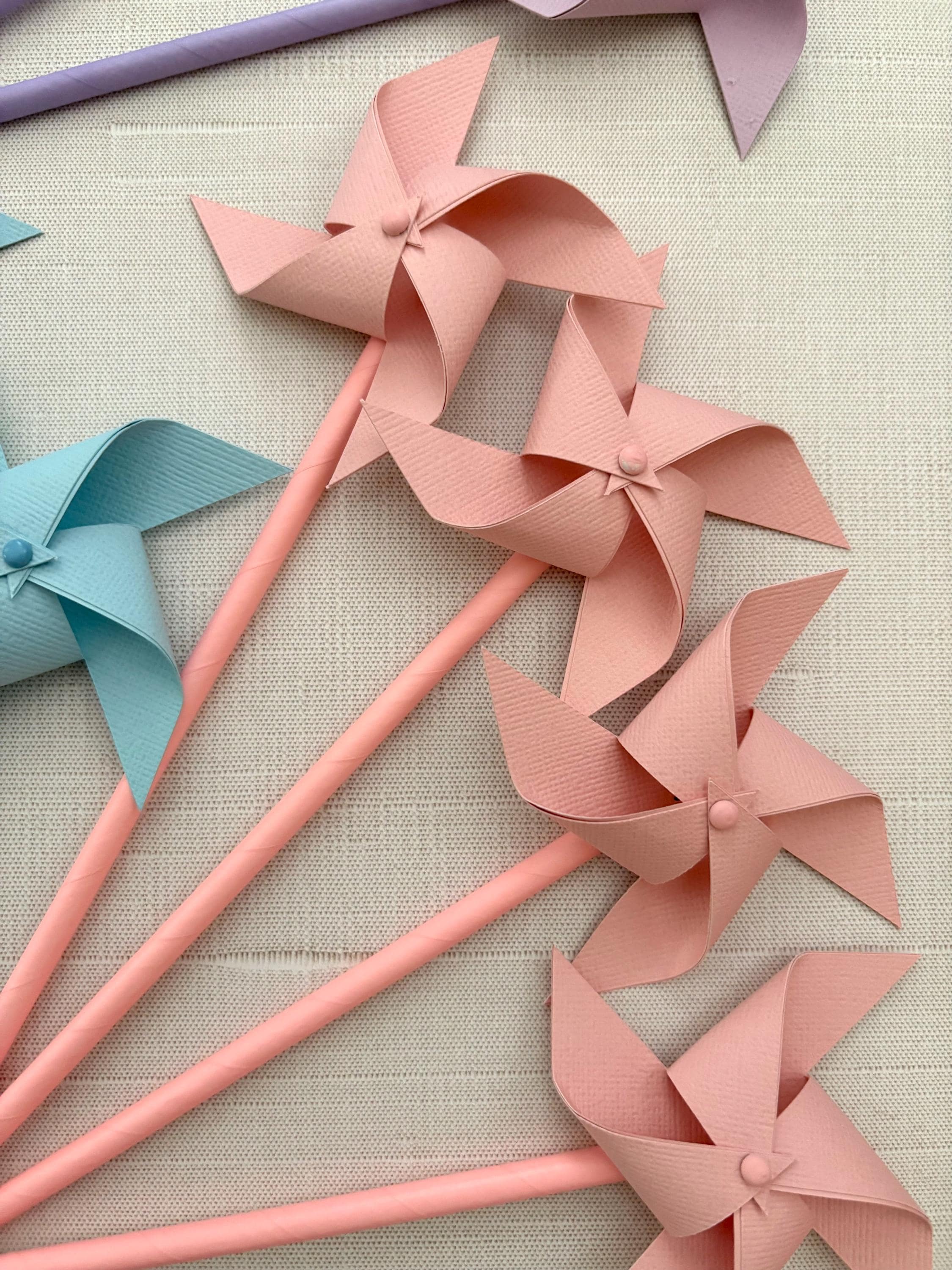 Mini Pastel Spinning Pinwheels for Favors or Cupcake Toppers - Etsy