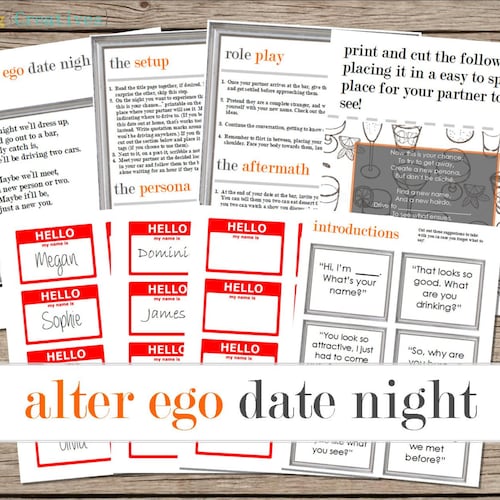 90's Date Night Printable Instant Download - Etsy
