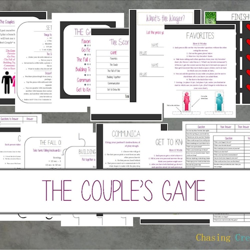 The Couple's Game Date Night Printable Instant Download - Etsy