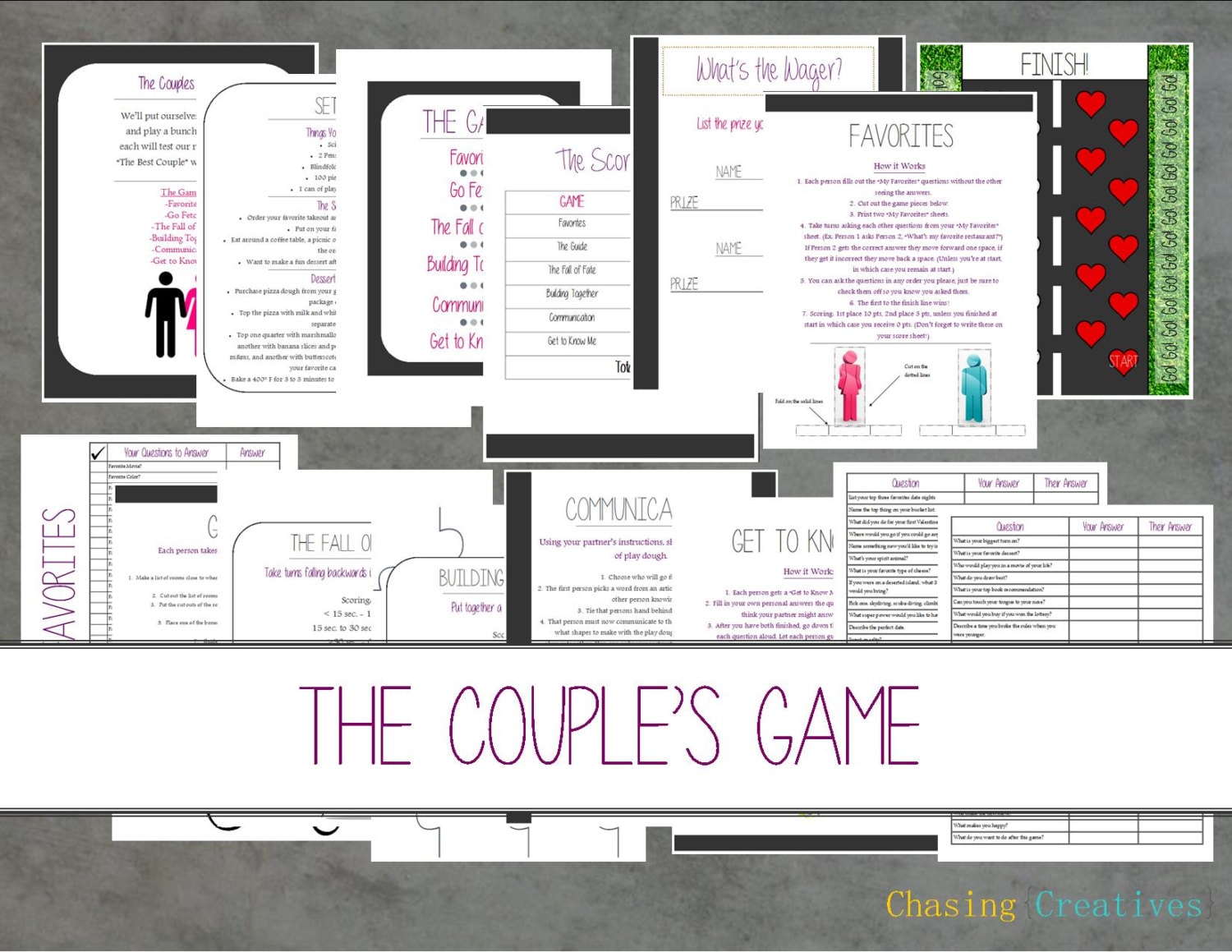 The Couple's Game Date Night Printable - Instant Download - Etsy
