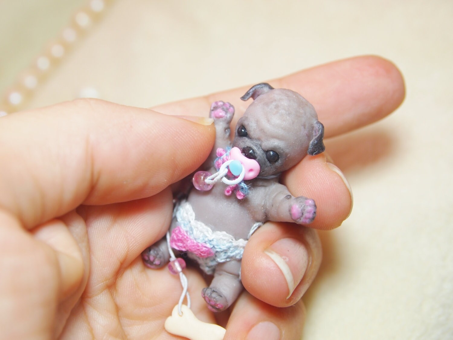 PUG SILICONE Reborn Doggy Custom Limited Edition Mini - Etsy