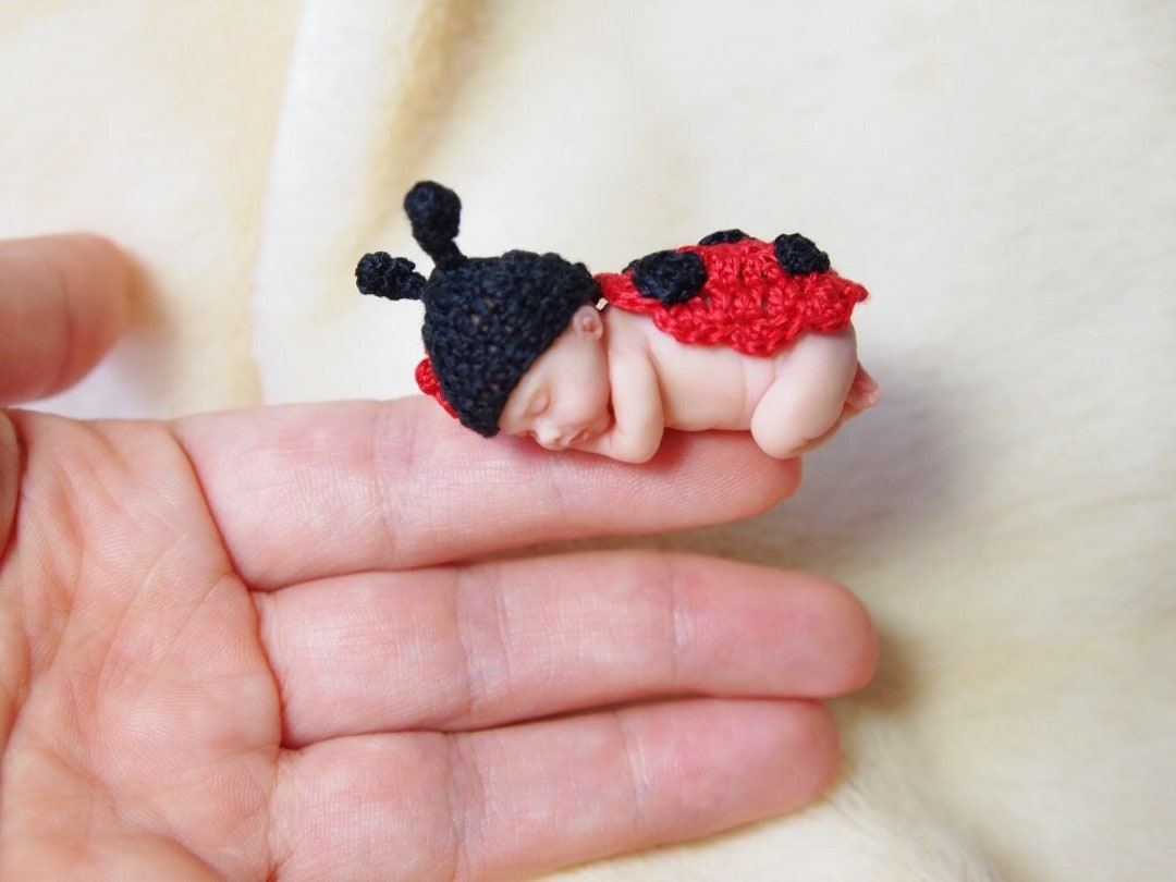 Ladybug Custom Hand Sculpted OOAK Baby Micro Mini Reborn - Etsy