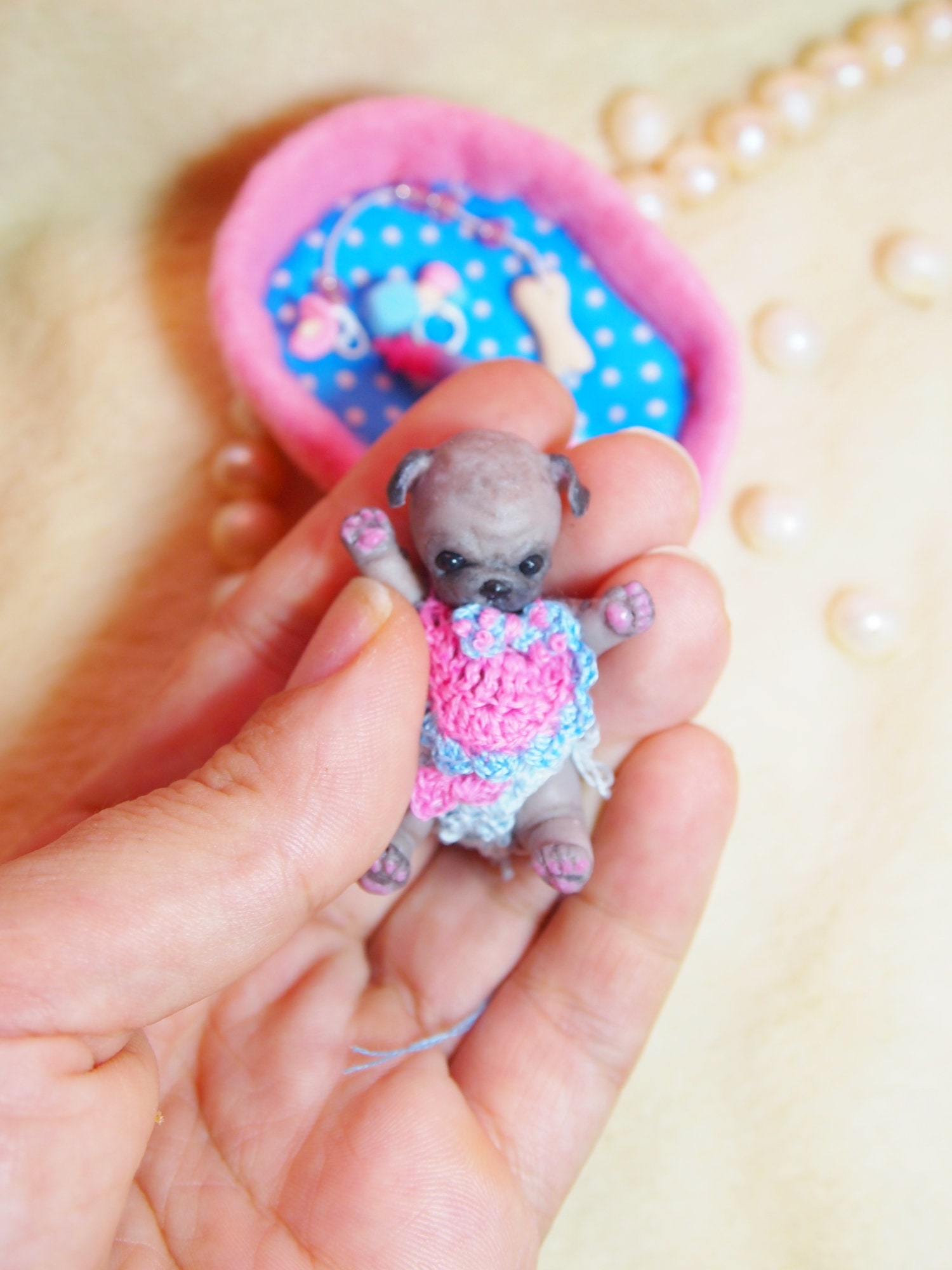 PUG SILICONE Reborn Doggy Custom Limited Edition Mini - Etsy