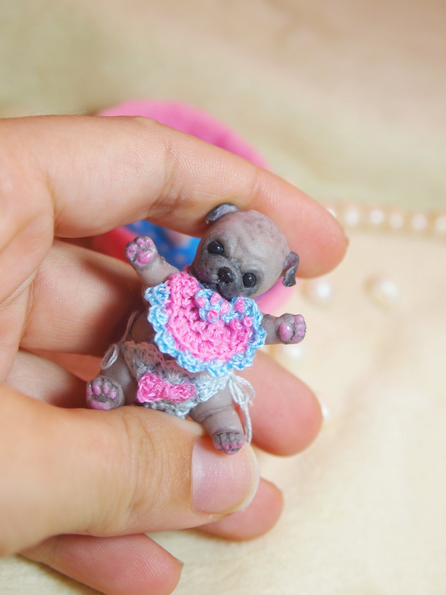 PUG SILICONE Reborn Doggy Custom Limited Edition Mini - Etsy