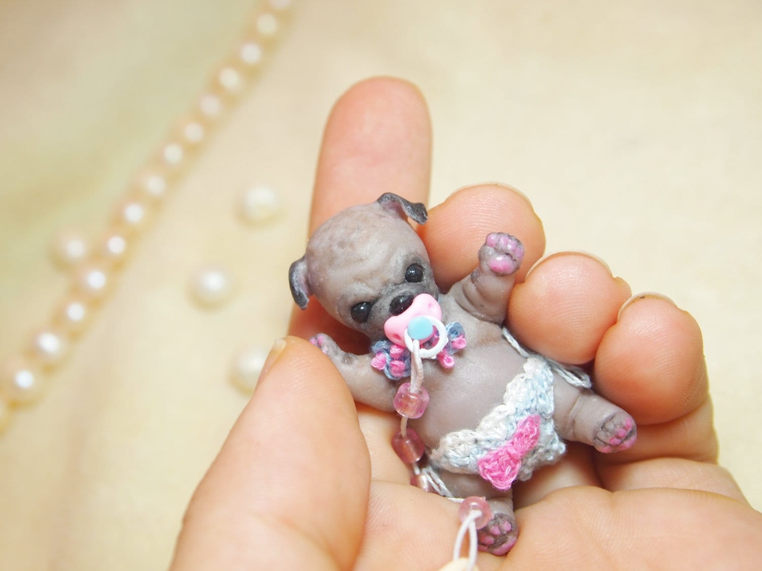 PUG SILICONE Reborn Doggy Custom Limited Edition Mini - Etsy