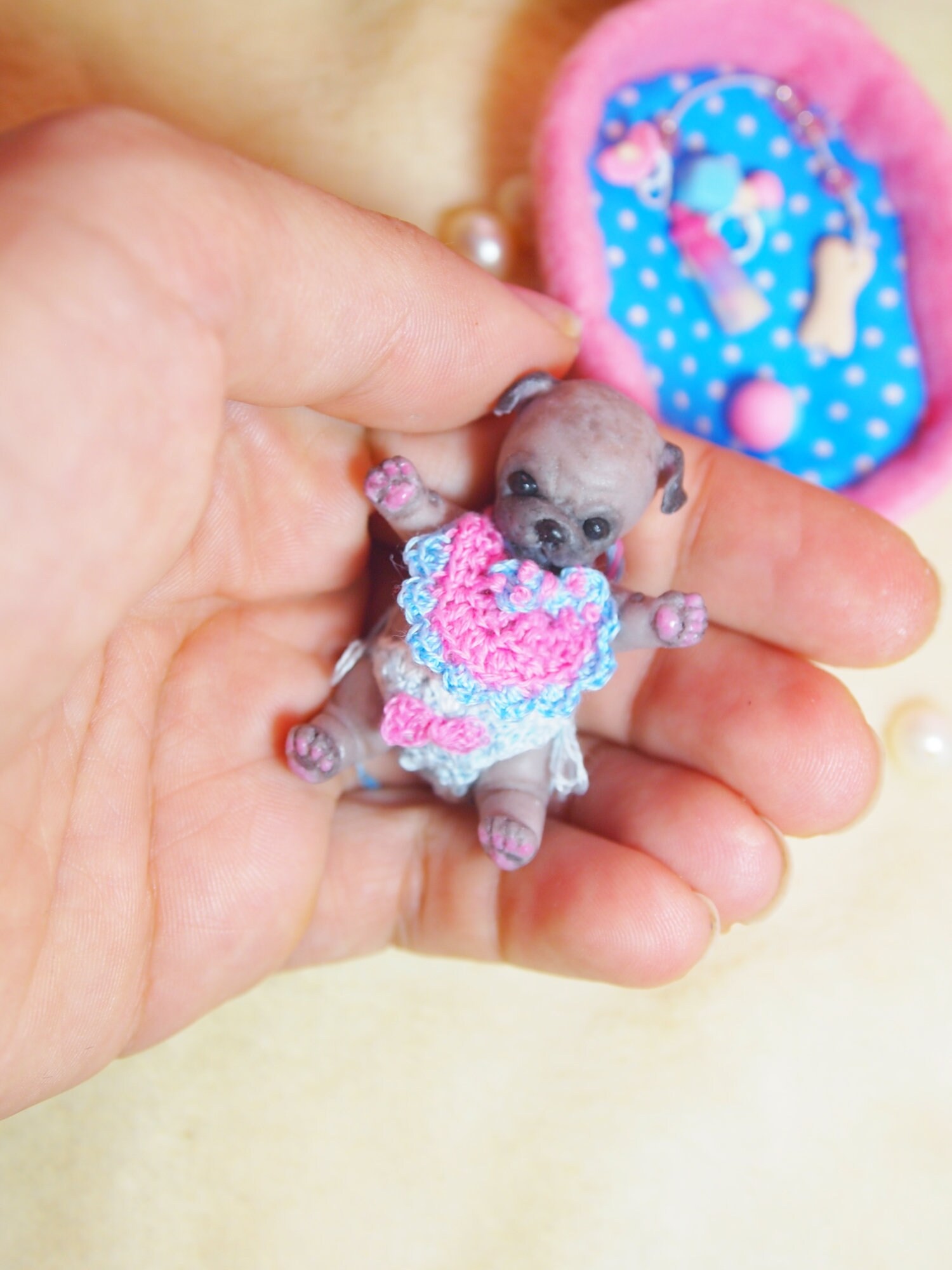 PUG SILICONE Reborn Doggy Custom Limited Edition Mini - Etsy