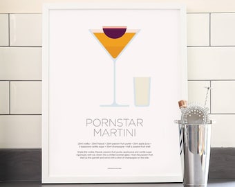 Cocktail poster | Etsy