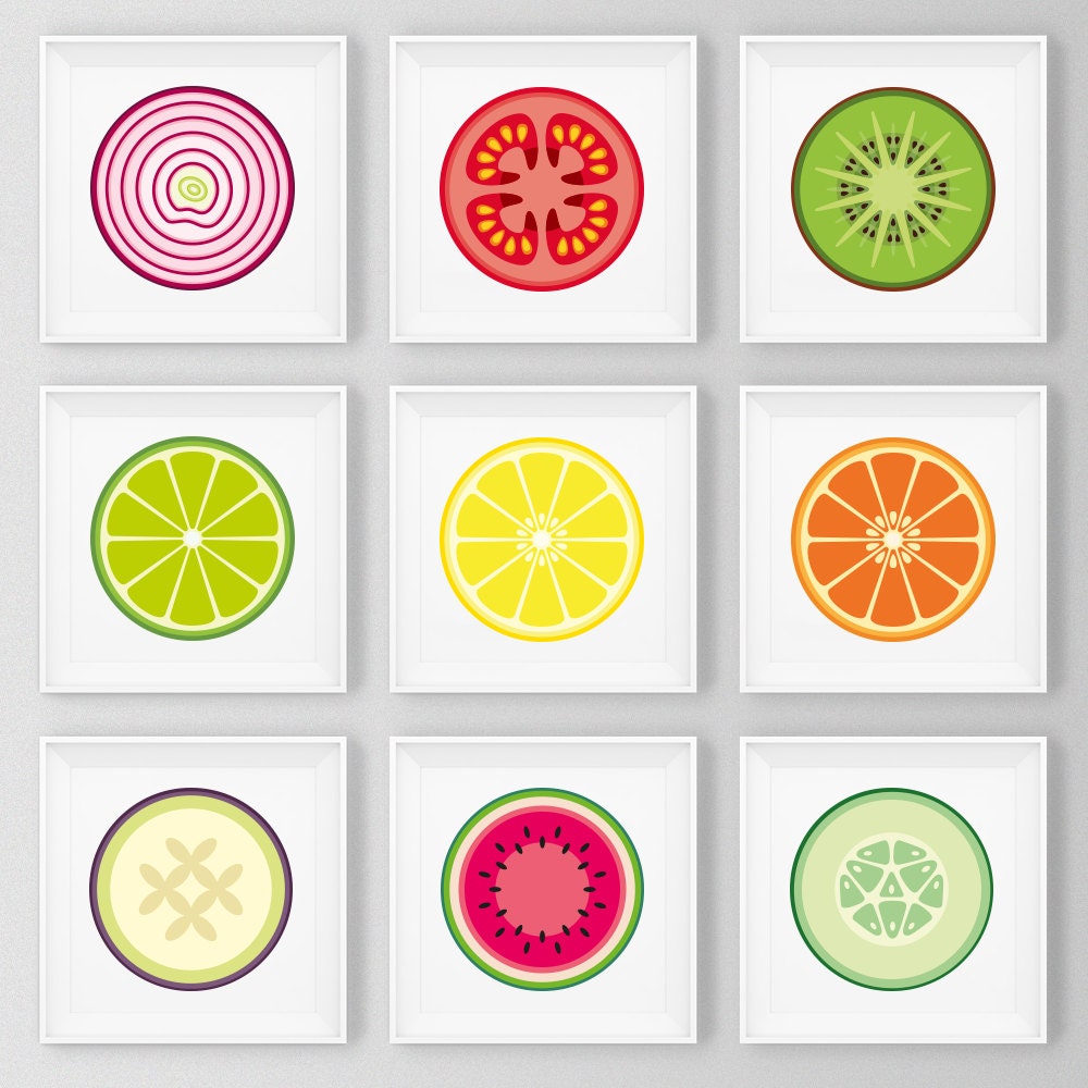 Lime Print Lime Poster Lime Art Lime Cross Section Citrus | Etsy UK