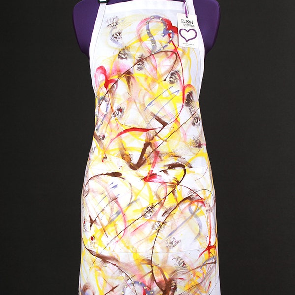 Hand Painted Apron - Etsy
