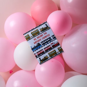 All Aboard the Birthday Express! - Birthday Greeting Card - Etsy