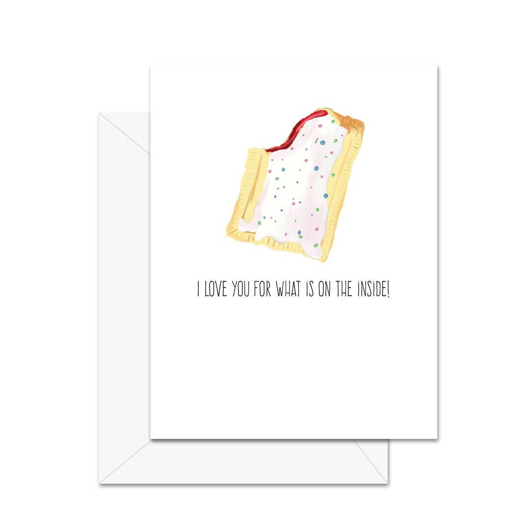 I Love You for Whats on the Inside - Greeting Card - Etsy