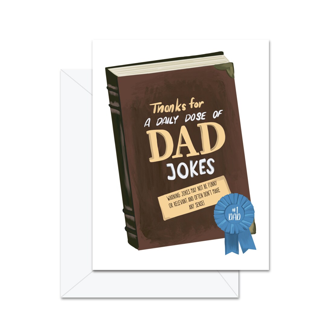 Thanks for A Daily Dose of Dad Jokes! - Greeting Card - Etsy