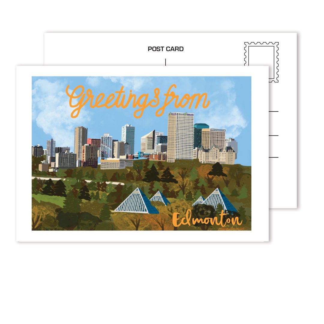 Greetings From Edmonton, Alberta Postcards - Etsy