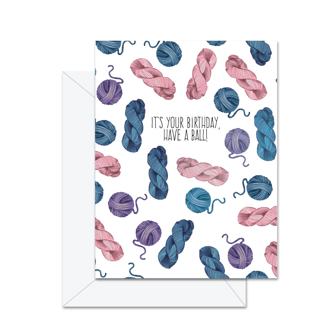 It's Your Birthday, Have A Ball! - Greeting Card - Etsy