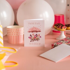 Showering You With Love on This Special Day! - Greeting Card - Etsy