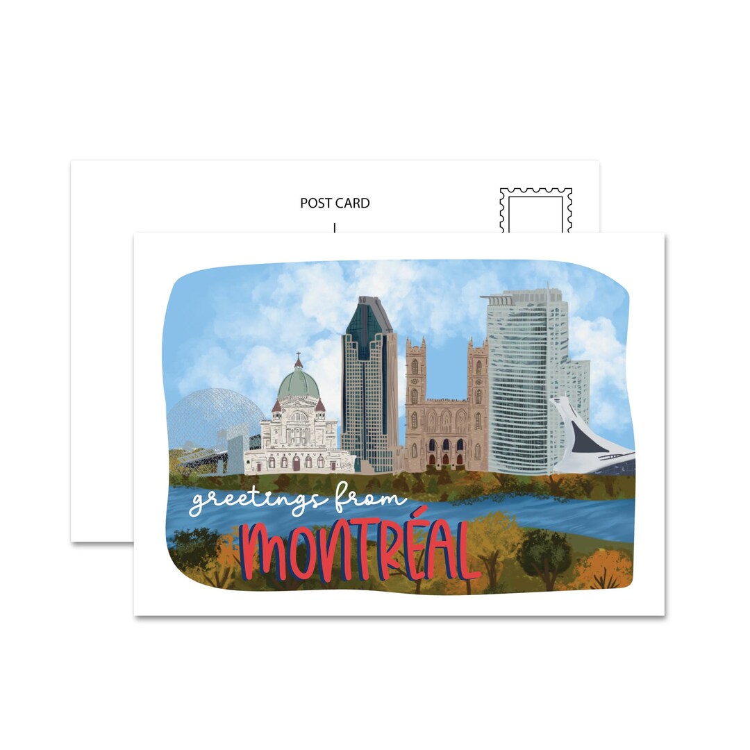 Greetings From Montreal Postcard - Etsy
