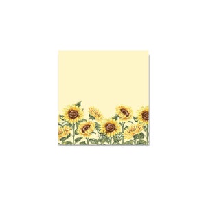 Sunflower Sticky Notes - Etsy