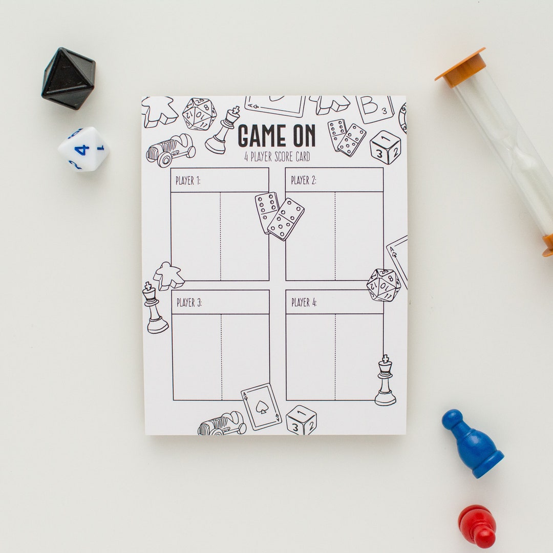 Score Card Notepad - Etsy