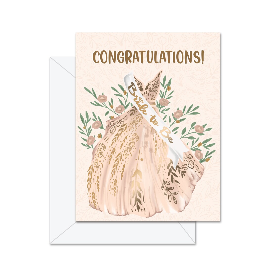 Congratulations! Bride to Be - Greeting Card - Etsy