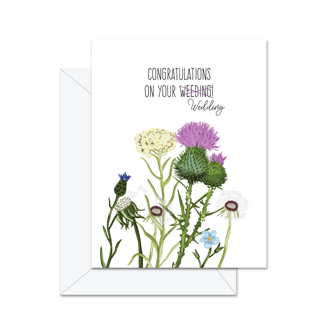 Congratulations on Your Weeding- Greeting Card - Etsy