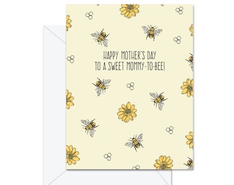 Mom to Bee Mother's Day Card - Etsy