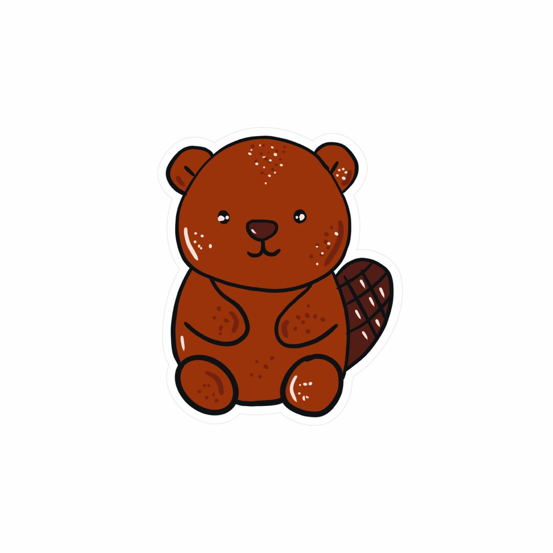 Little Cute Beaver Sticker - Etsy