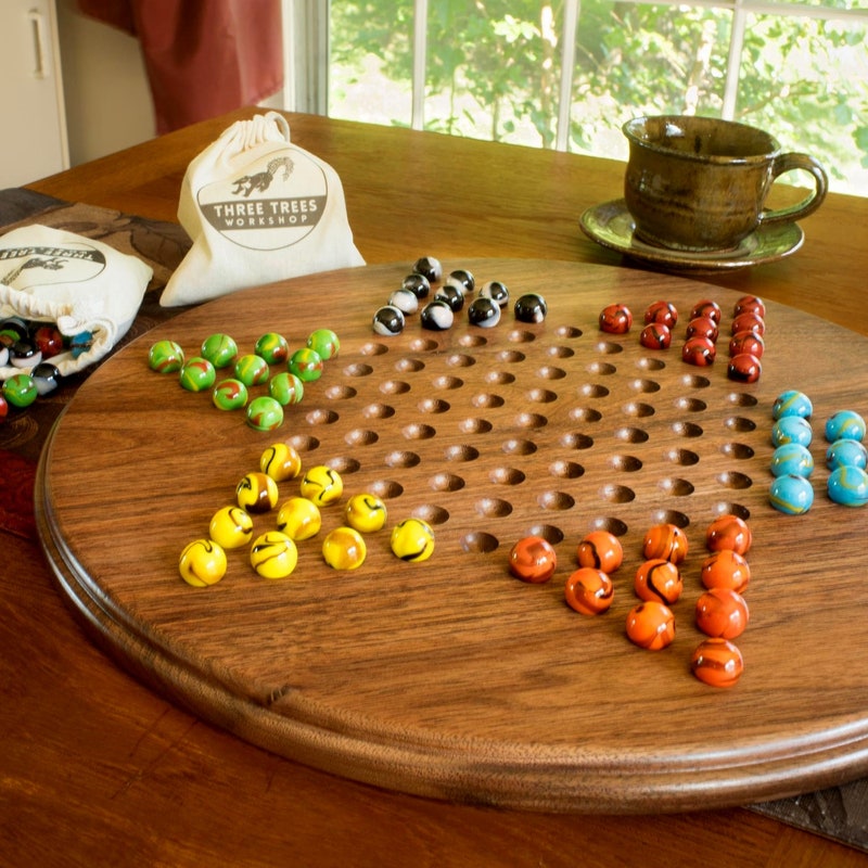 Glass Checkers and Board - Etsy