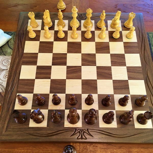 Large Chess Board - Etsy