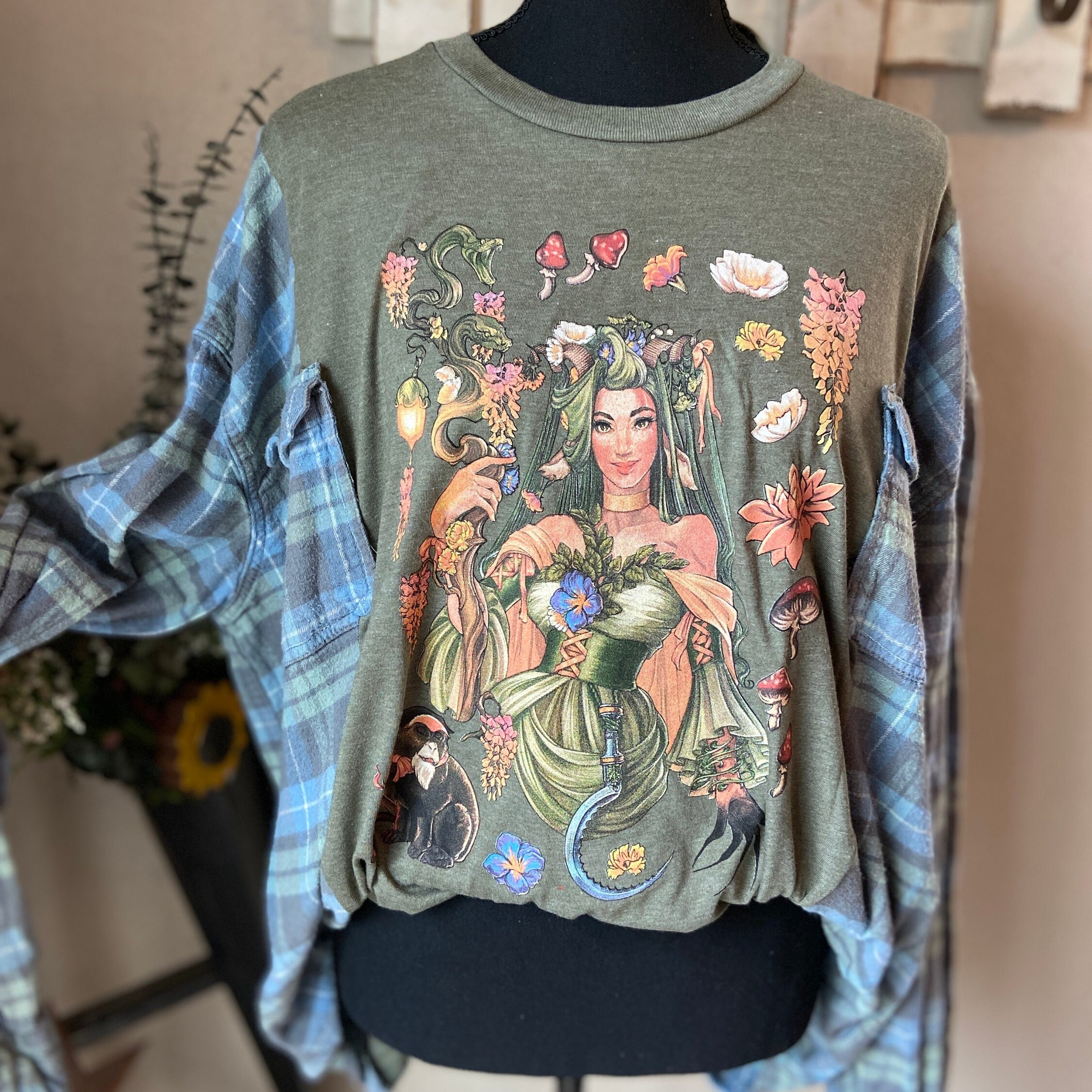 Critical Role Bells Hells Fearne Calloway Refashioned Flannel - Etsy