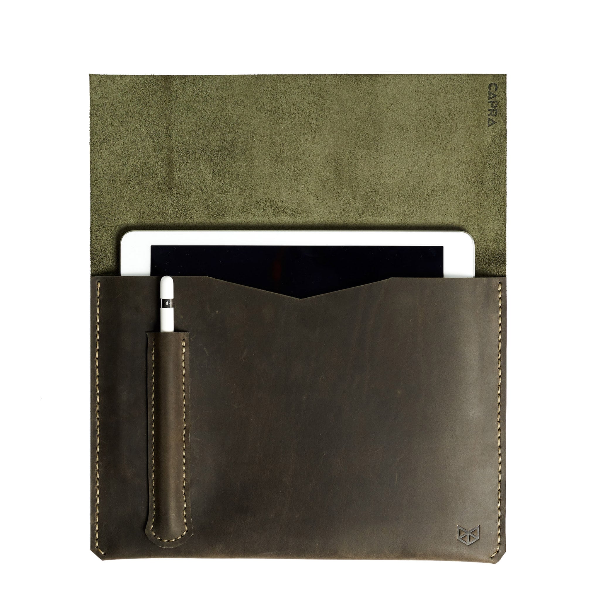 Green Leather iPad Case. iPad 2021, iPad Air, iPad Pro 11-in & iPad Pro ...