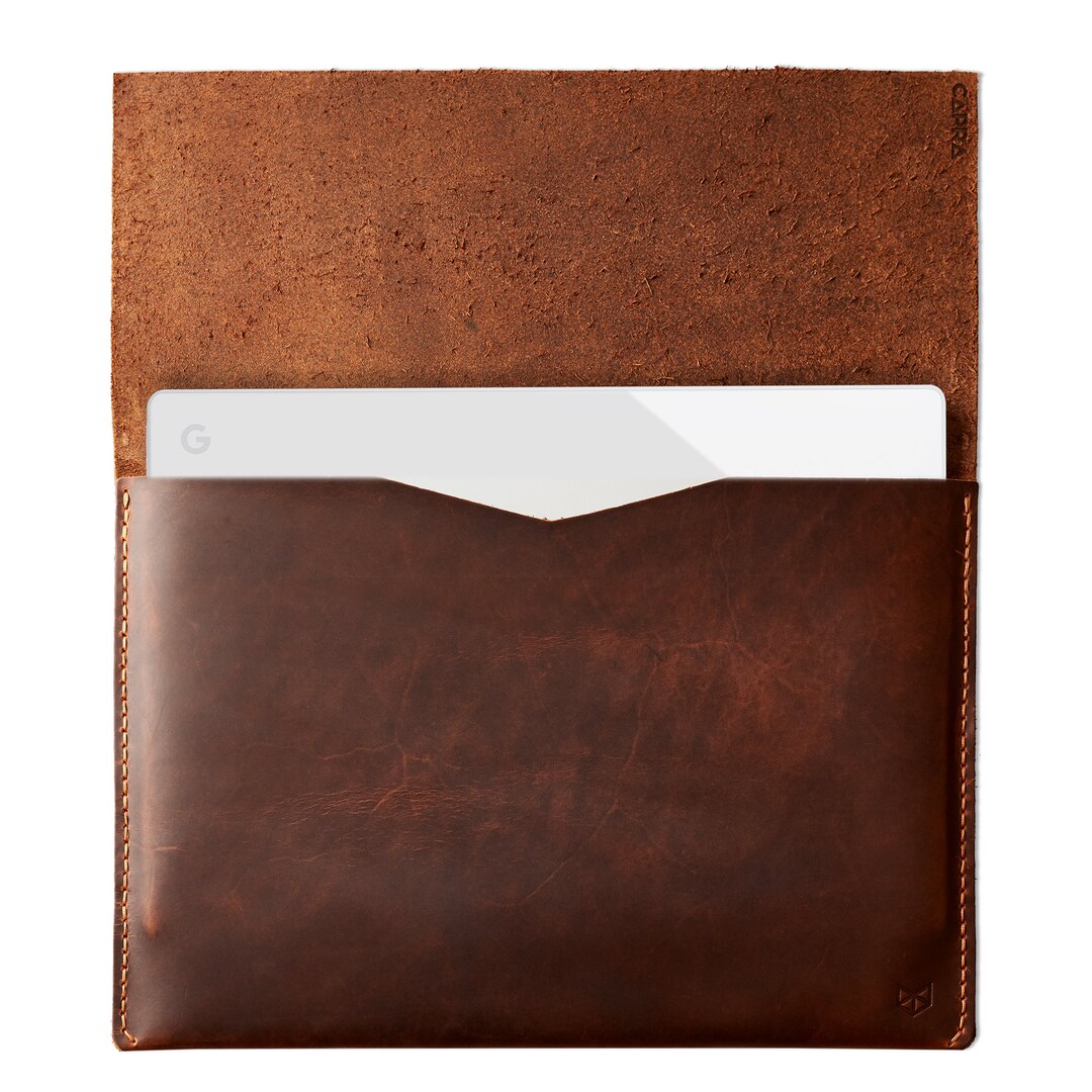 Distressed Tan Leather Case, Pixelbook Go Cover, Pixelbook Sleeve ...
