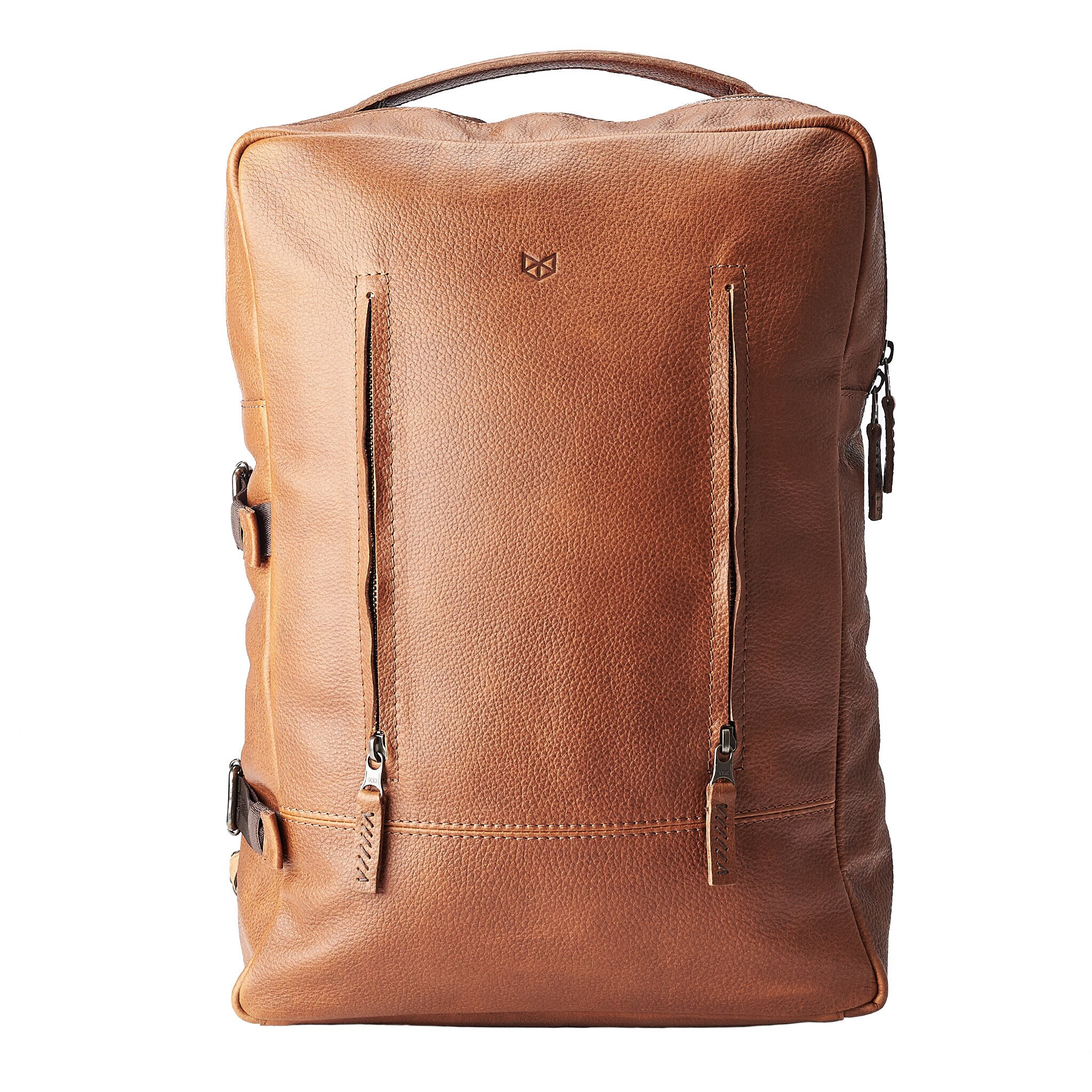 Tan Leather Laptop Backpack Men. Travel Rucksack, Handmade Bookbag ...